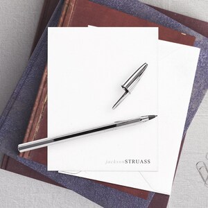 Personalized Stationery for Men. Personalized Note Card Set. Unique ...