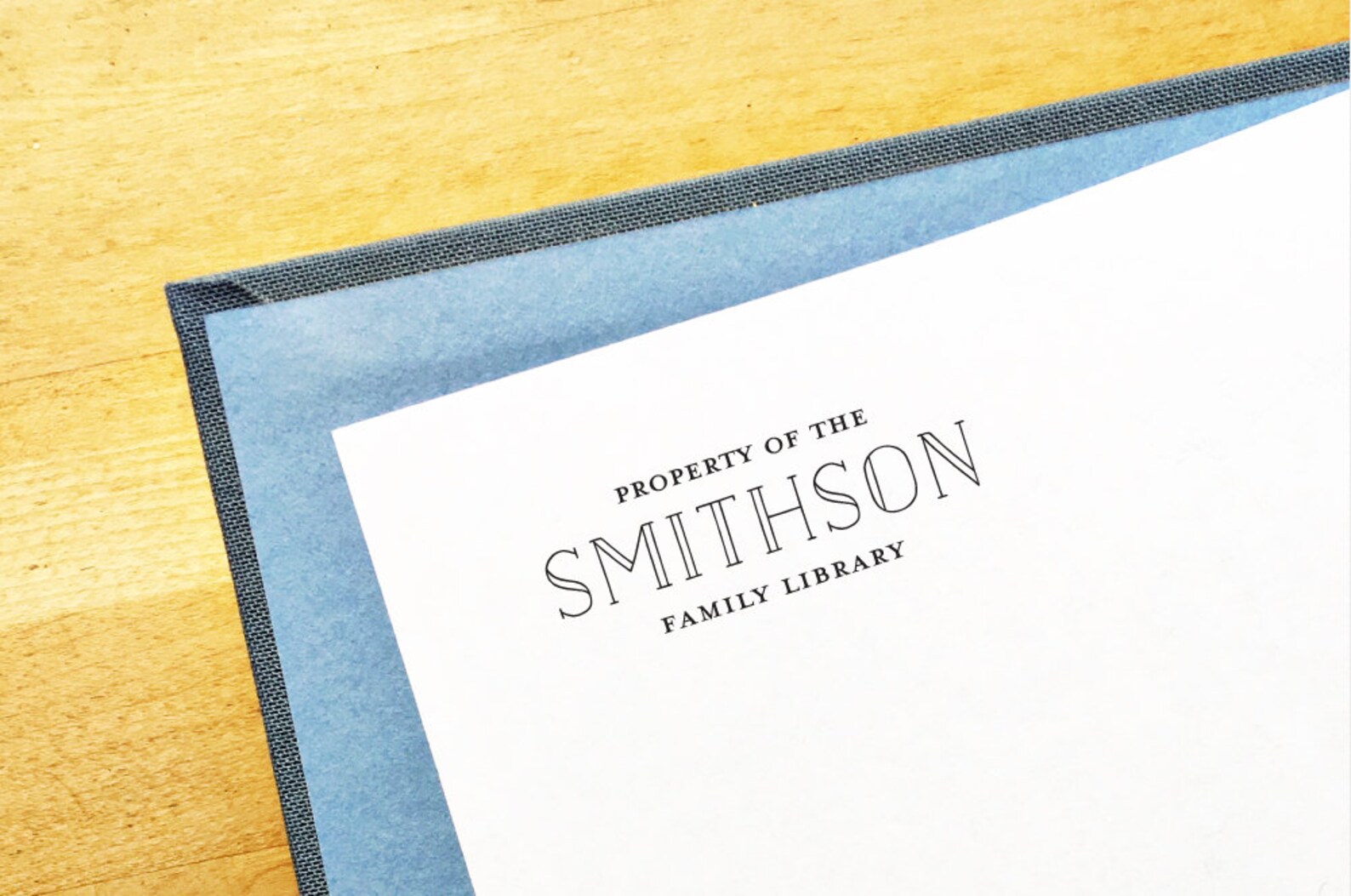 Family Library Stamp. Custom Book Stamp. Hostess Gift. Return | Etsy