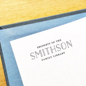 Family Library Stamp. Custom Book Stamp. Hostess Gift. Return to Book ...