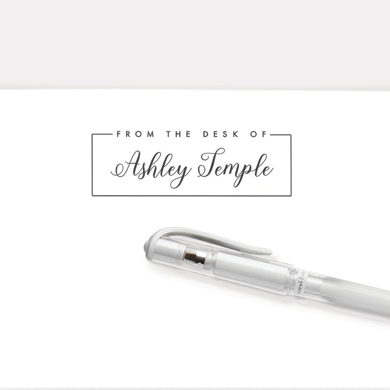 From the Desk of Note Card Set. Personalized Stationery Set. | Etsy