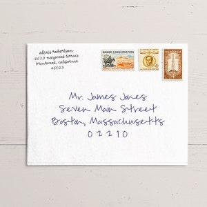 Handwritten Return Address Stamp. Personalized Self-inking Stamp ...