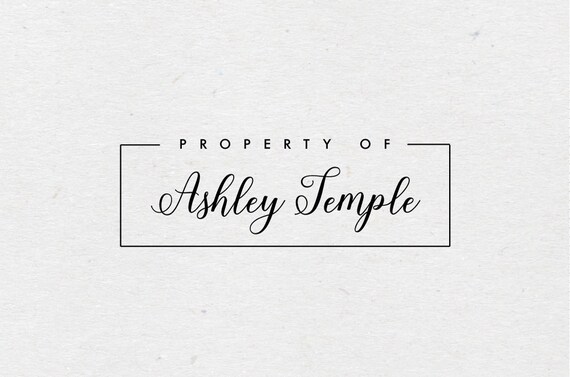 Property of Stamp. Custom Book Stamp. Gift for Kids. | Etsy