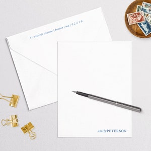 Personalized Stationery for Men. Personalized Note Card Set. Unique ...