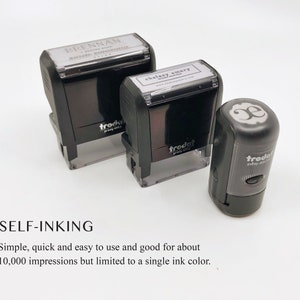 Professional Address Stamp. Personalized Business Stamp. Wooden Mailing ...