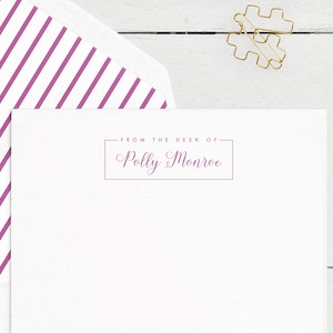 From the Desk of Note Card Set. Personalized Stationery Set. Gift for ...