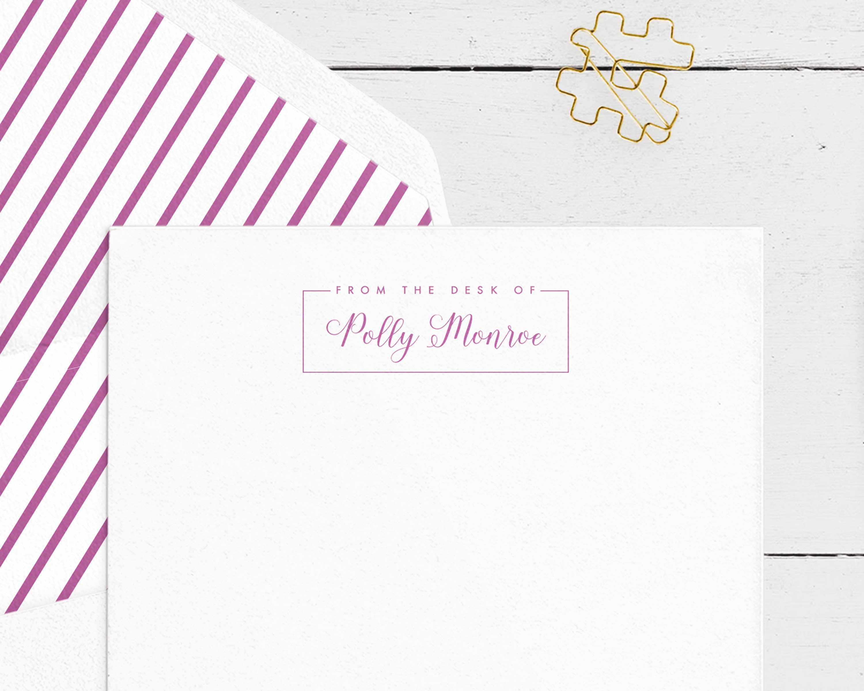 From the Desk of Note Card Set. Personalized Stationery Set. | Etsy