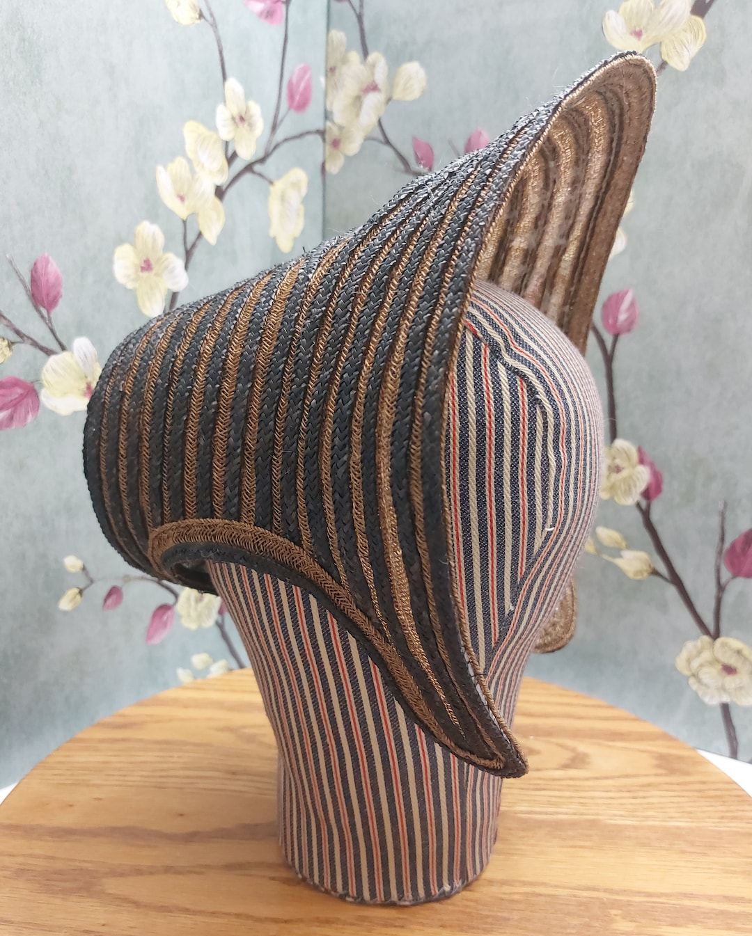 Victorian Era Straw Bonnet Ca 1860s Hand Sewn by Anna Worden M1 - Etsy