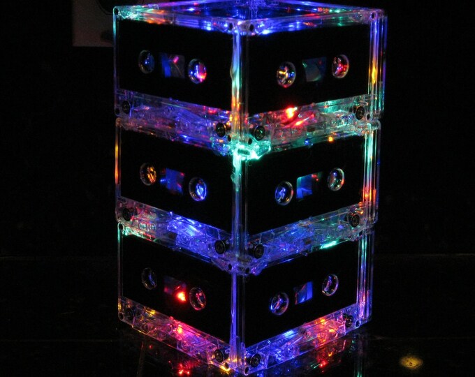 Cassette Tape Light Centerpiece Lamp Upcycled Ecofriendly - Etsy