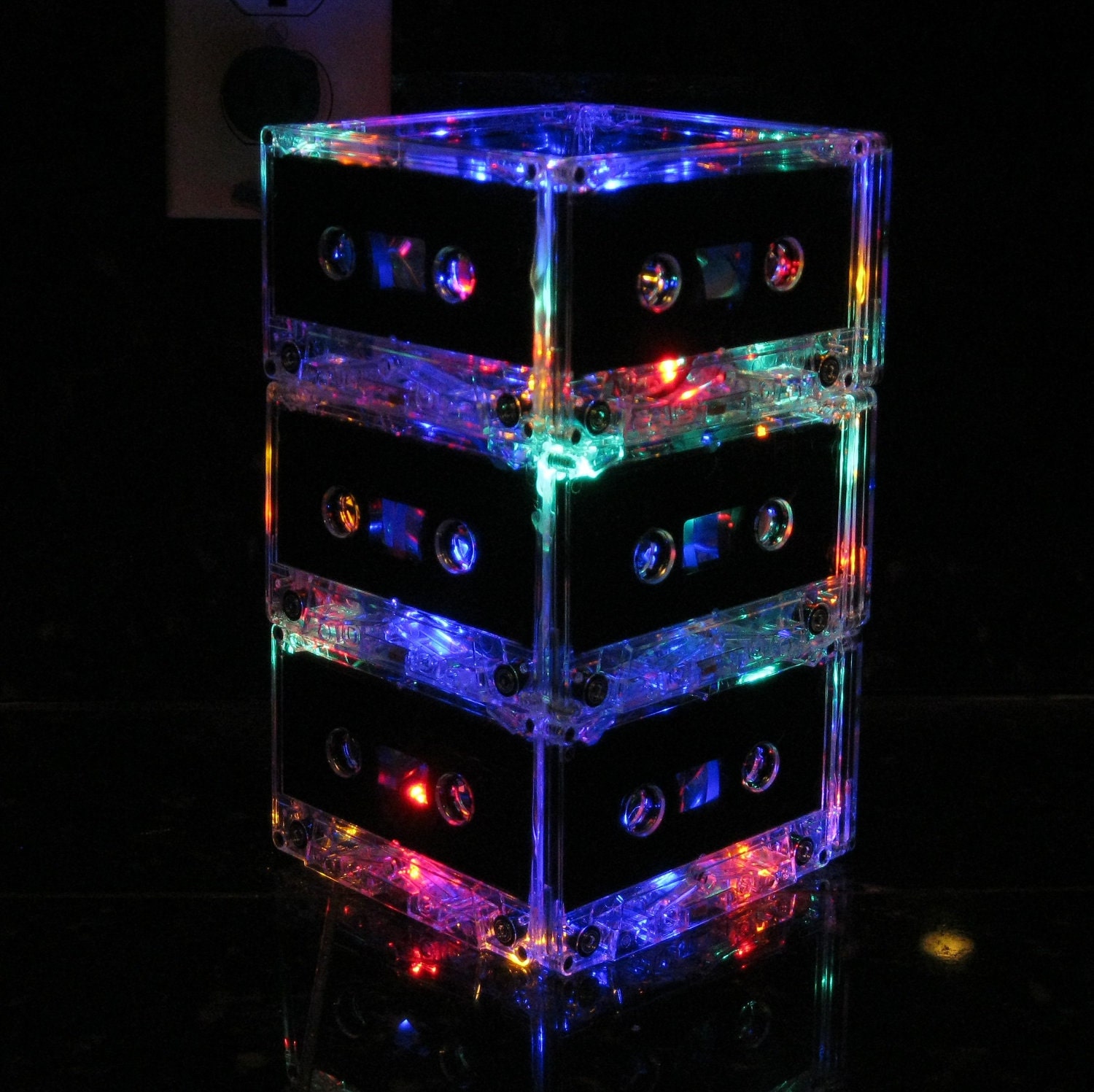 Music Art Mixtape Night Light Lamp Centerpiece Rainbow Colors - Etsy