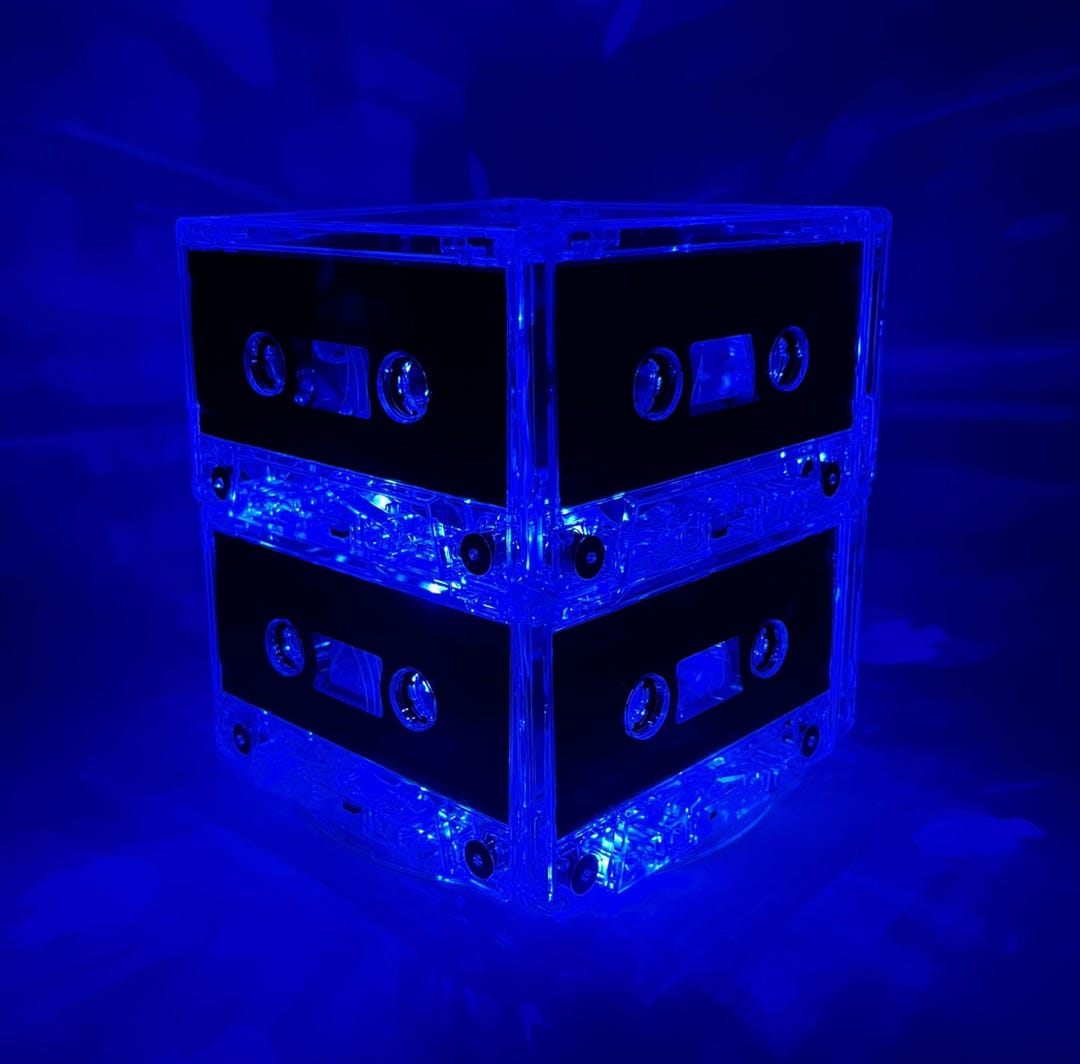 Upcycled Cassette Tape Light Centerpiece - 80s/90s Party Decor - Etsy