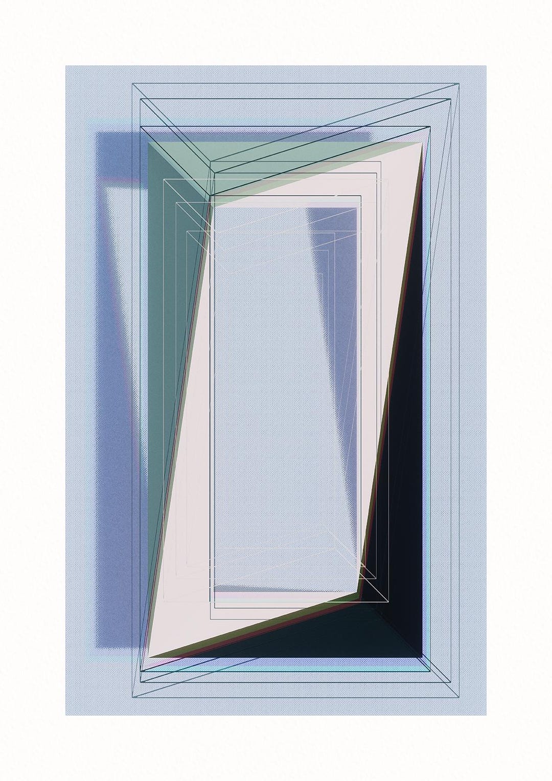 A2 Fine Art Print "rectangle Shapes" RS-01 Hahnemuhle Paper Handsigned ...