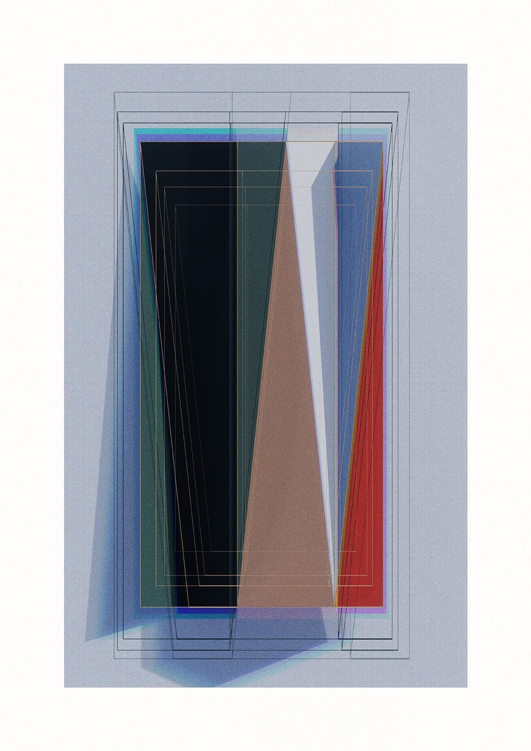 A2 Fine Art Print "rectangle Shapes" RS-06 Hahnemuhle Paper Handsigned ...