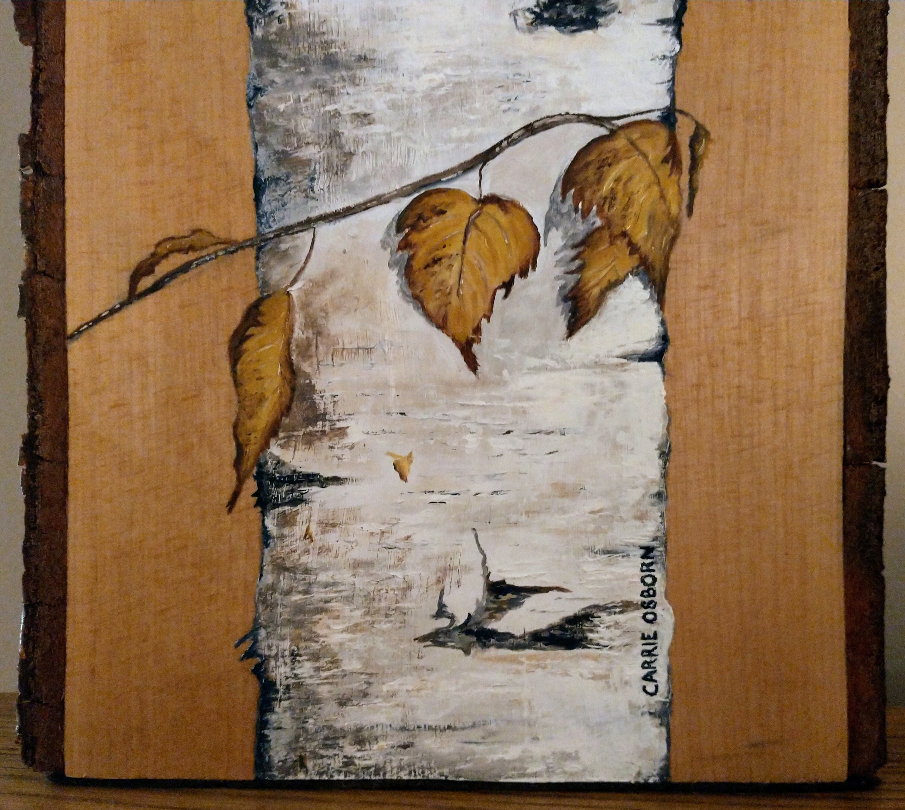 Chickadee on a Birch Tree Oil Painting - Etsy