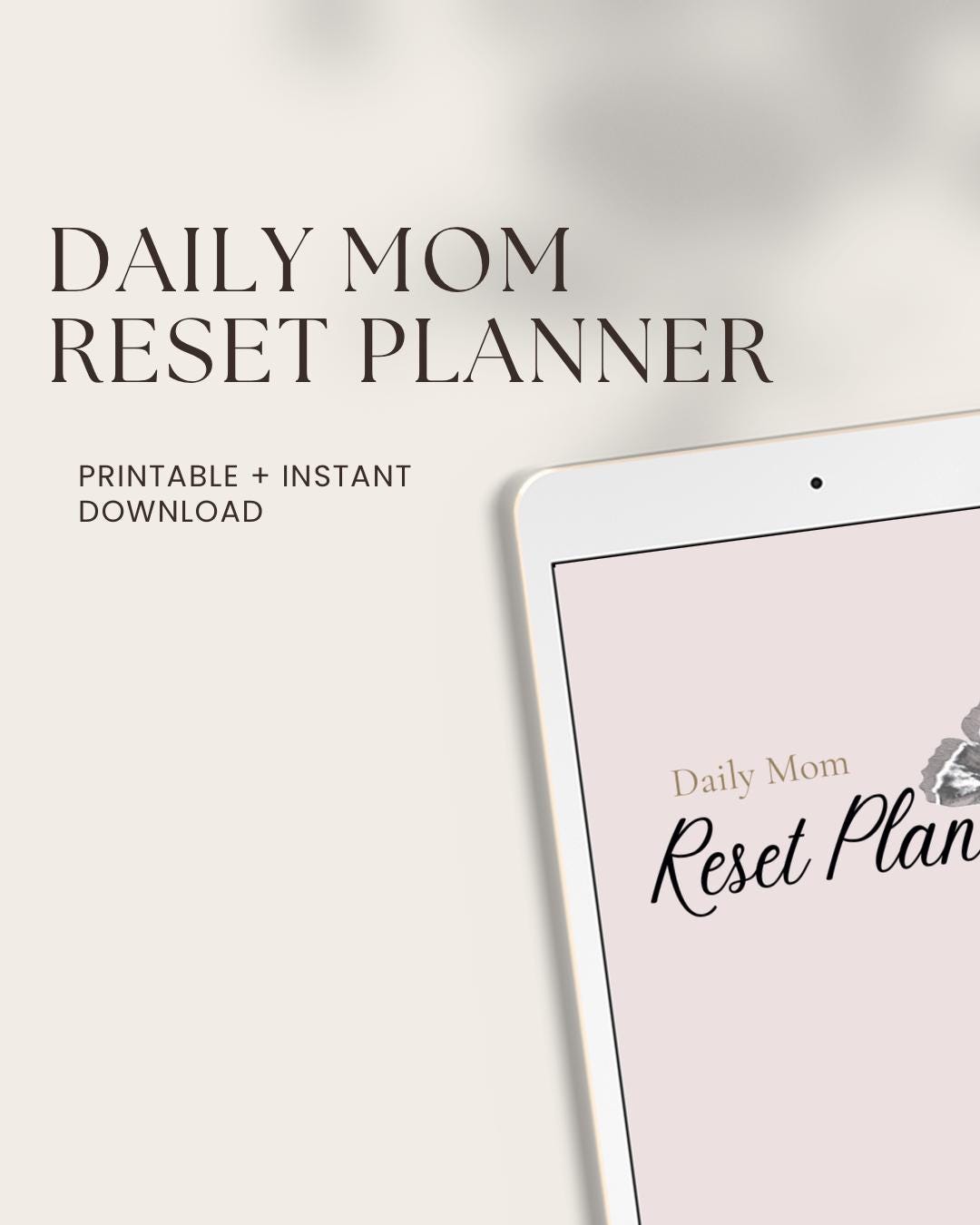 Self Care Journal for Moms Printable | Daily Mom Reset Planner | Mental ...