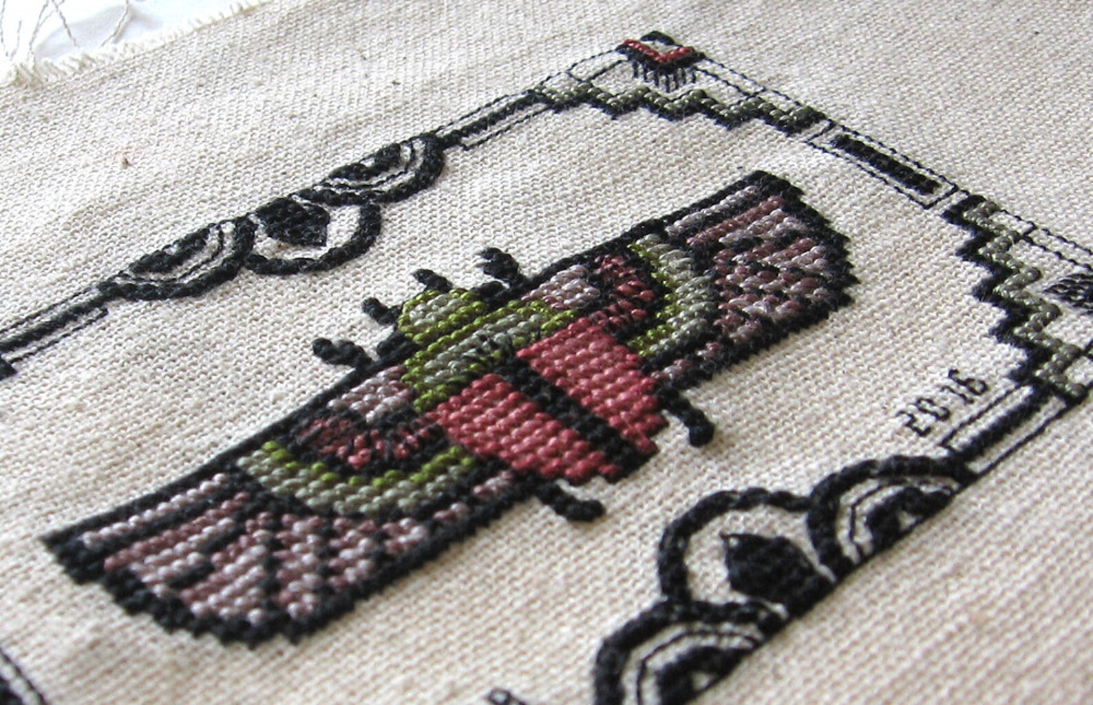 Art Deco Cross Stitch Pattern Scarab Instant Download PDF Beetle - Etsy ...