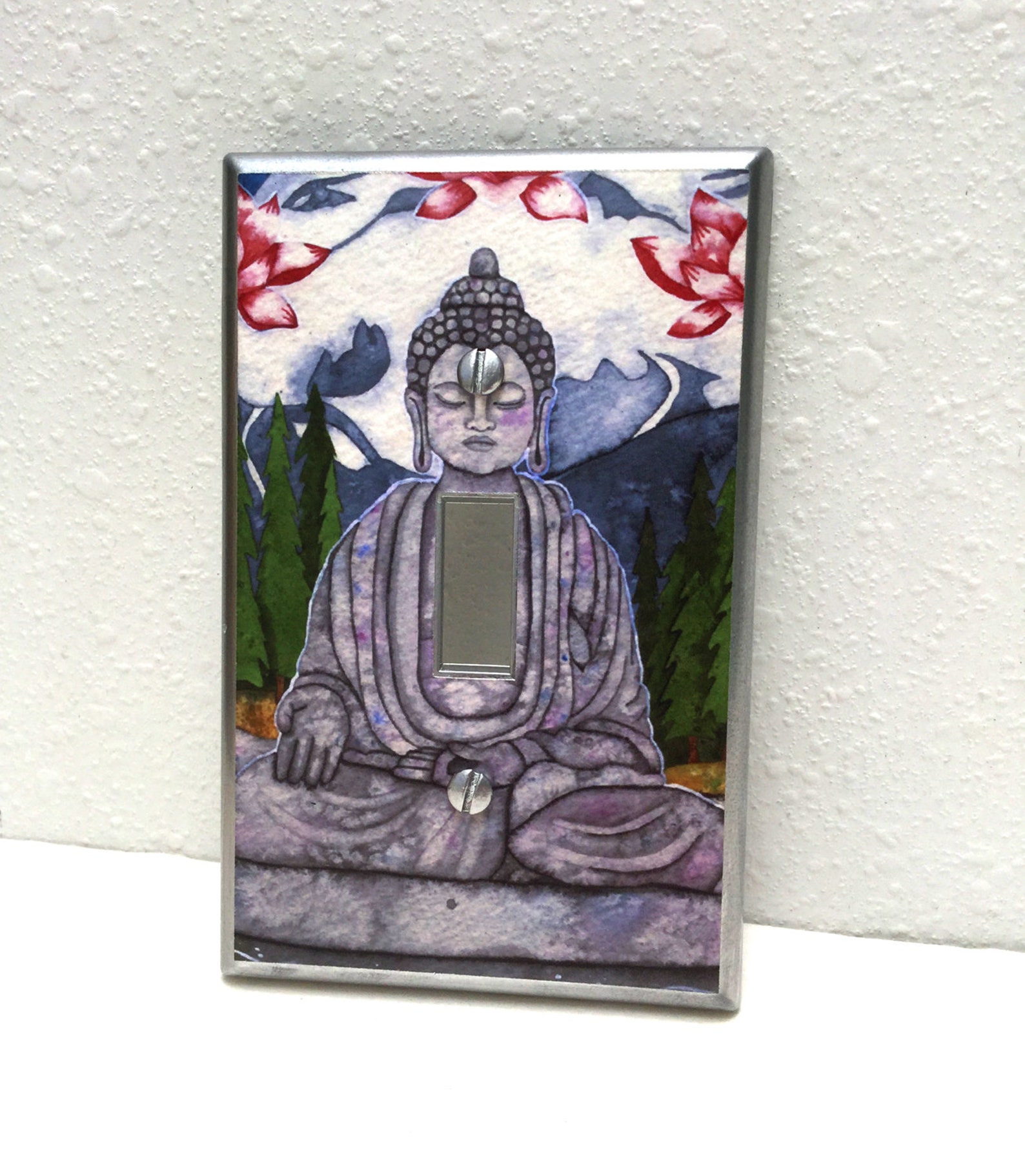 Buddha Light Switch Plate Cover | Meditation & Yoga Room Decor ...