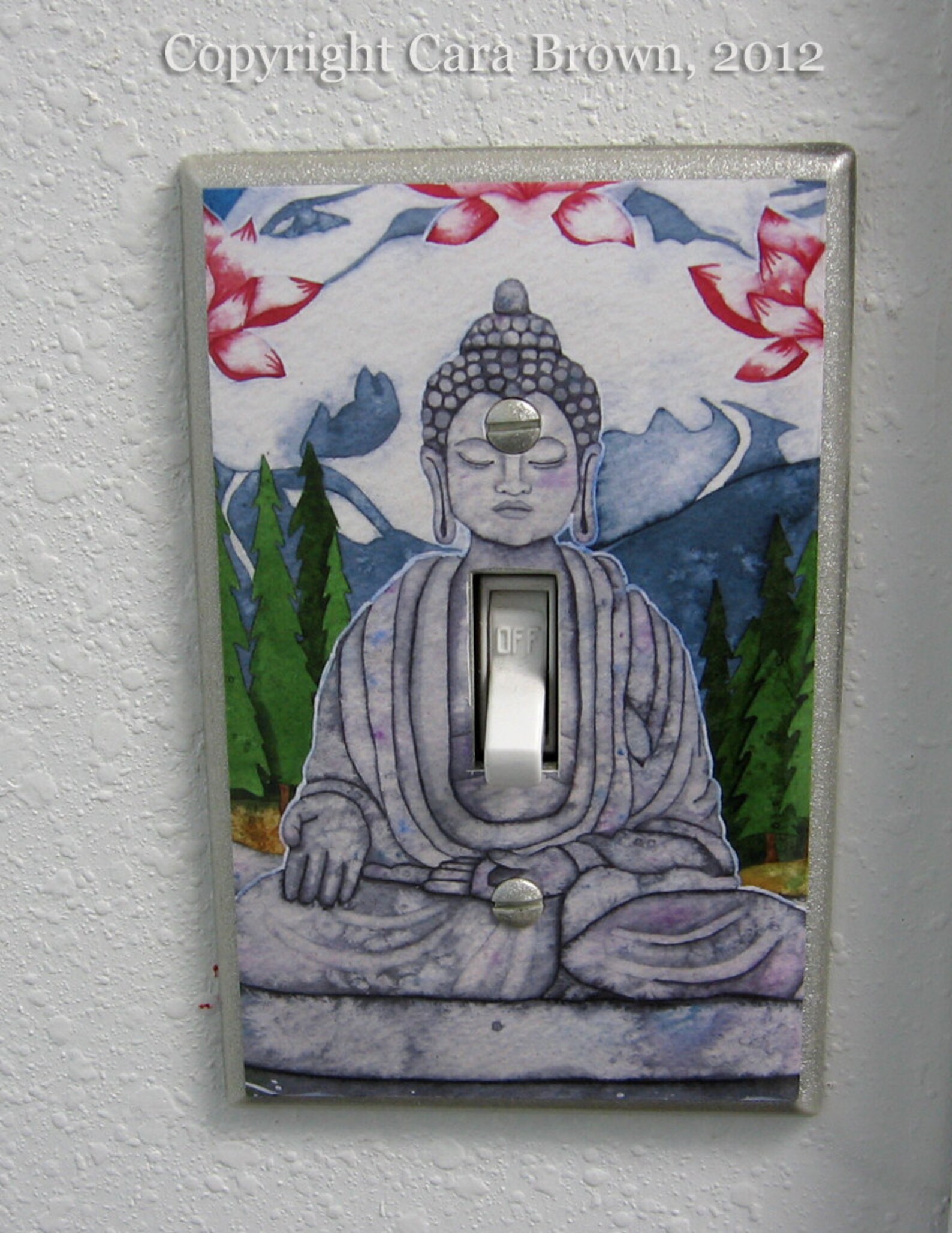 Buddha Light Switch Plate Cover | Meditation & Yoga Room Decor ...
