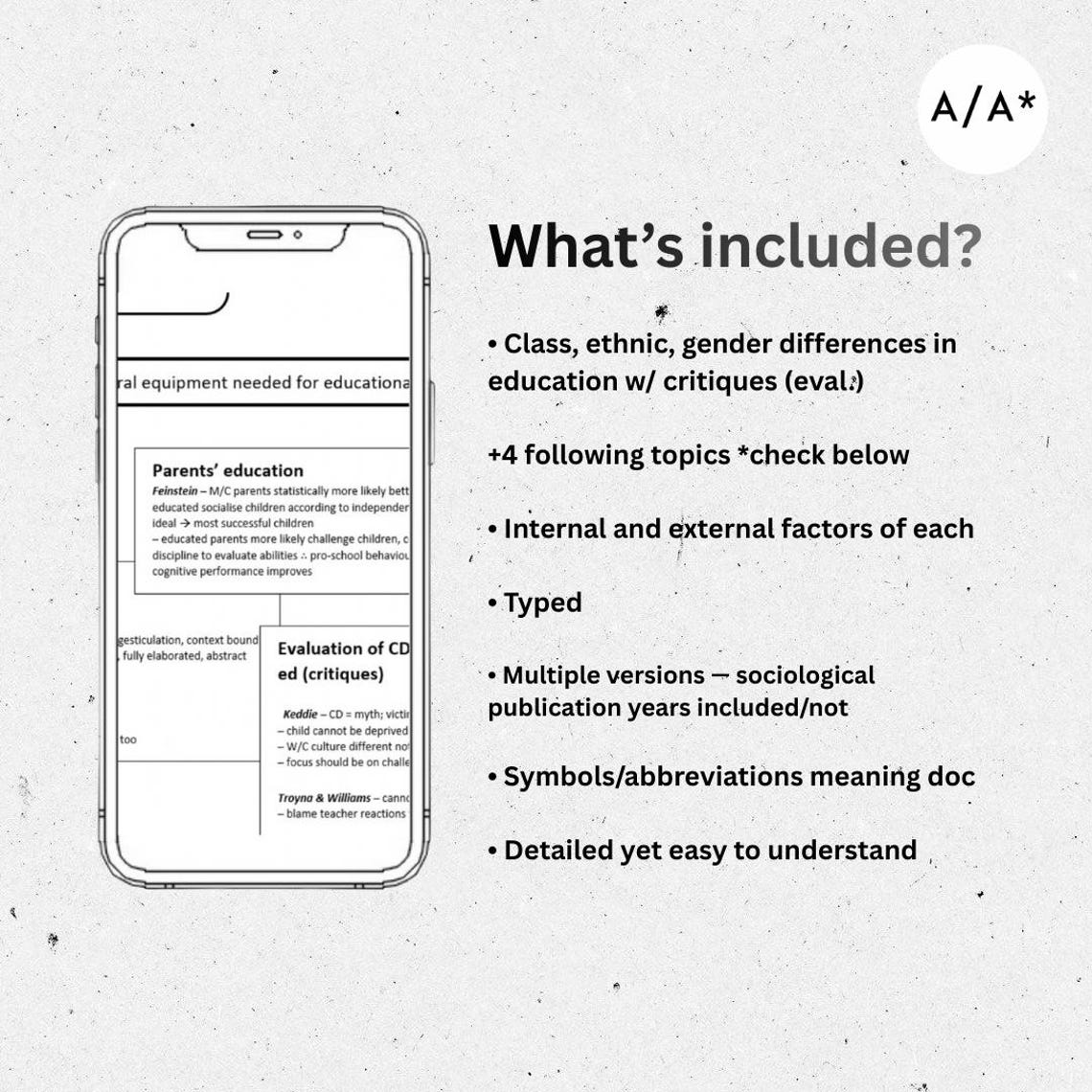 AQA A-level Sociology Mindmaps: Class, Ethnic, Gender Differences in ...