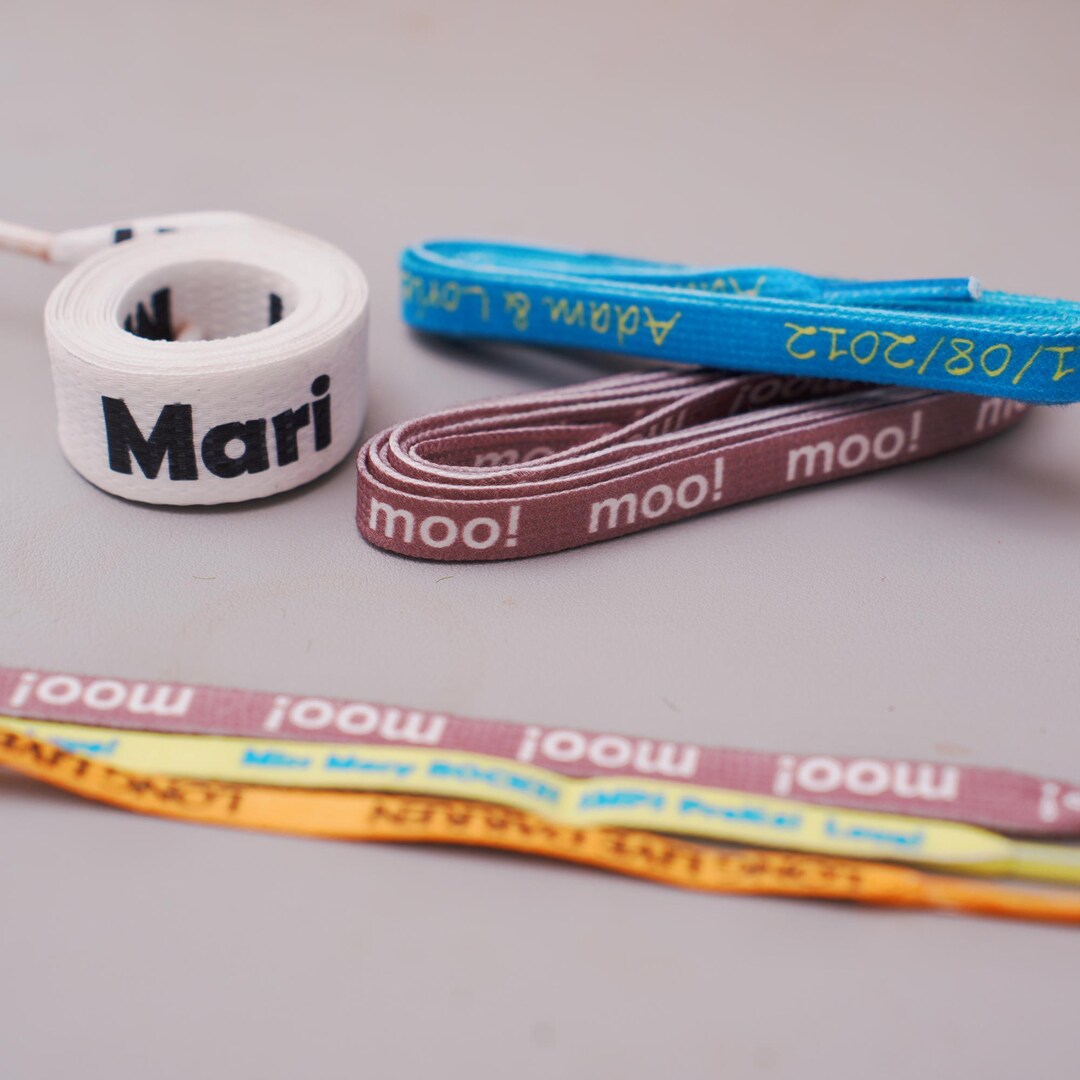 Custom Shoelaces,personalized Name/photo/text Shoe Laces,fun Canvas ...