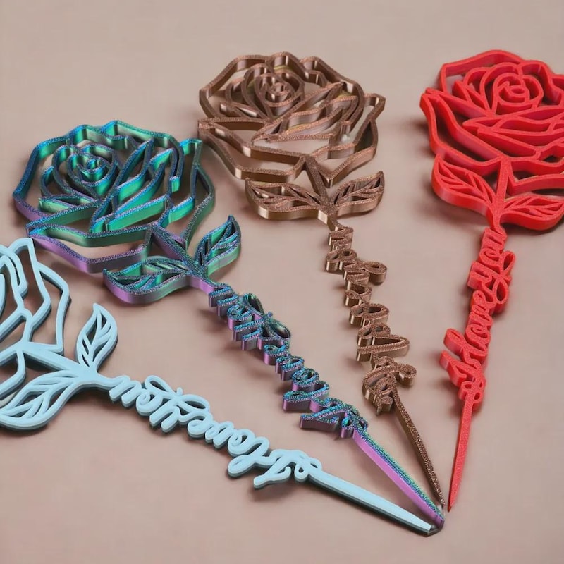 3d I Love You Roses - Etsy