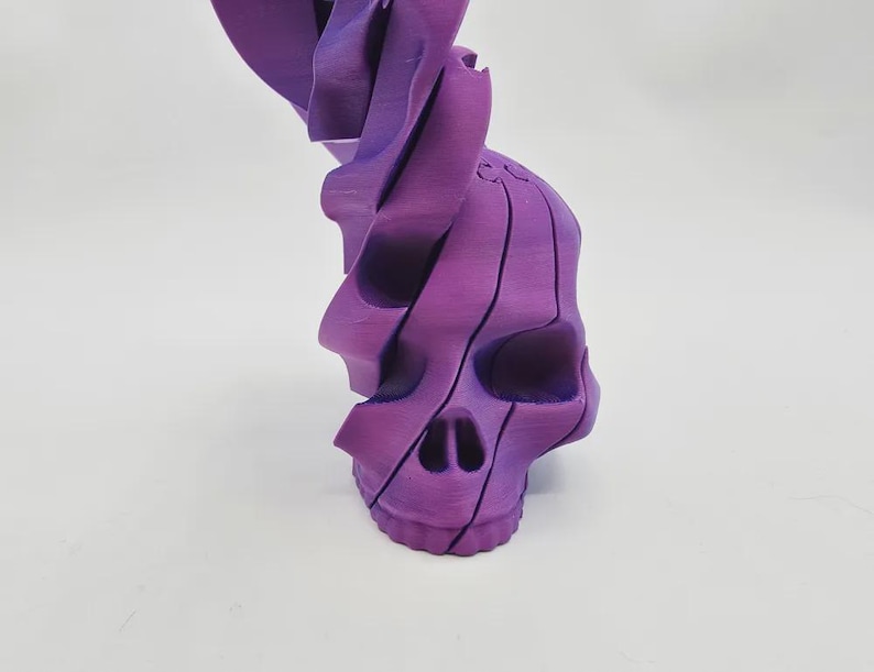 3D Printable Twist Skull Fidget Toy – Flexi Desk Toy STL File (digital ...