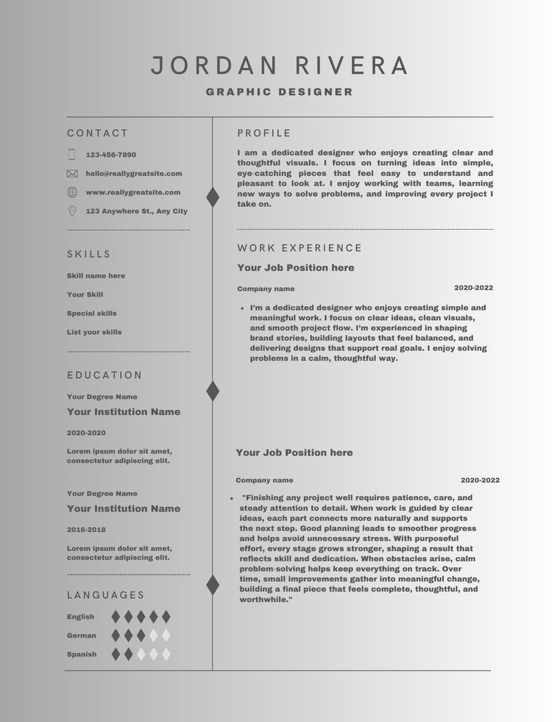 Professional Resume - Etsy
