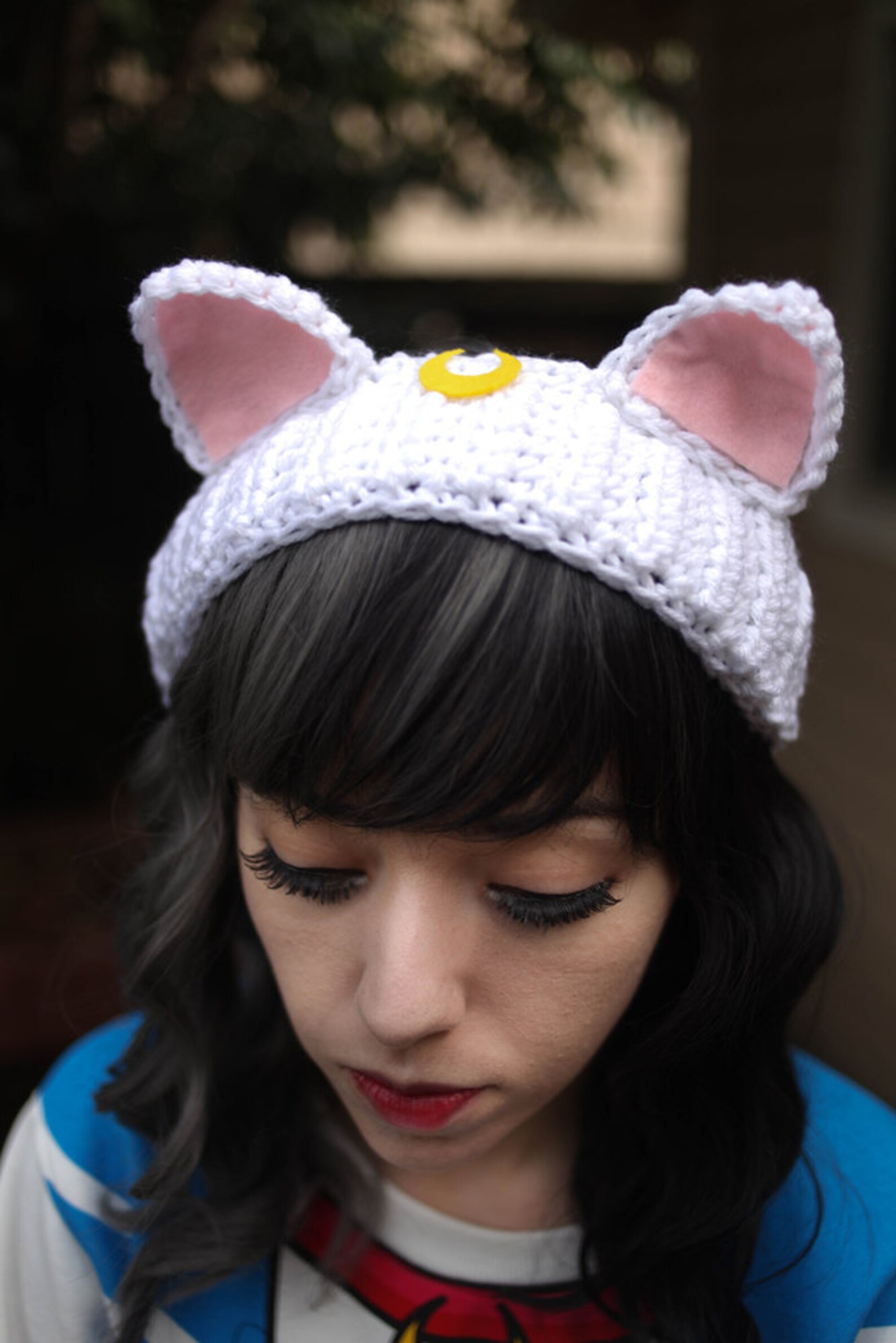 Artemis - Handmade Sailor Moon Kitty Ears Crochet Ear Warmer Crochet ...