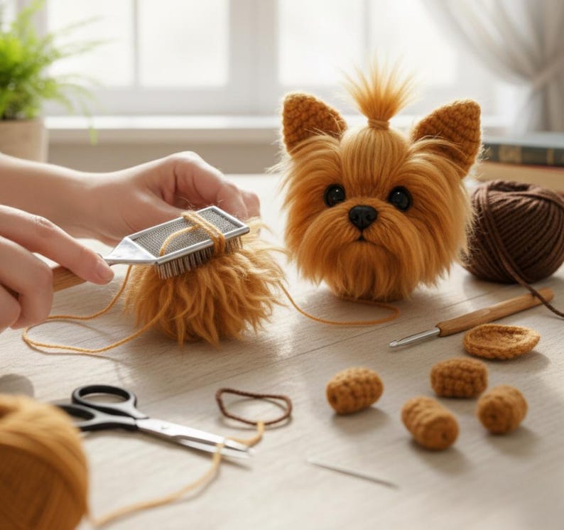 Yorkie Crochet Pattern | Barkie Amigurumi Dog (PDF) Instant Download - Etsy