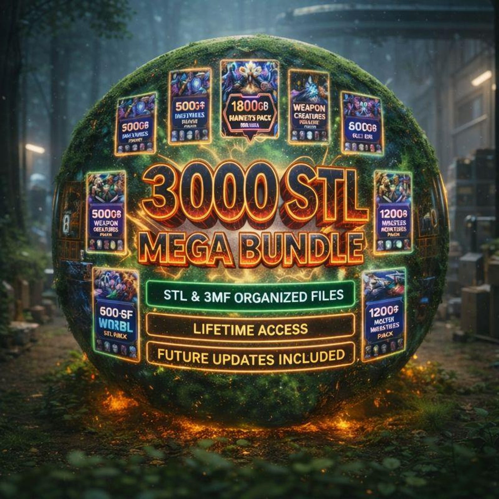 3000+ Sci-fi Miniatures STL Bundle: Human Vs Alien Total War - Etsy