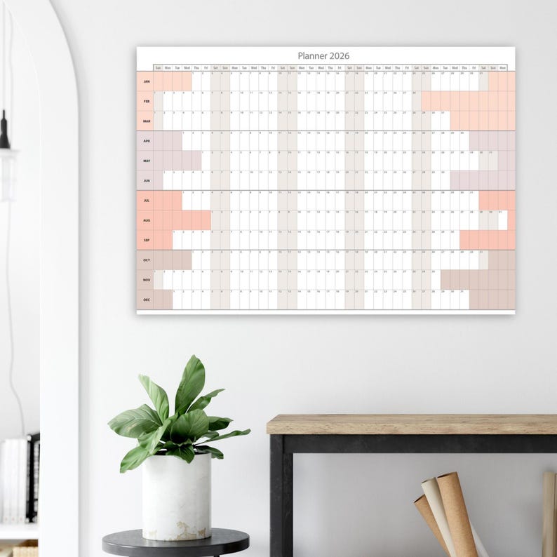 Copia De Extra Large 2026 Wall Planner | Home & Office Calendar - Etsy
