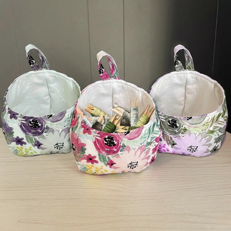 Bubble Pod Sewing Pattern • DIY Fabric Storage Baskets (PDF Pattern, 5. ...