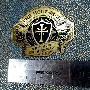 Custom HOLY GRAIL Display PLACARD Prop Indiana Jones Last Crusade ...