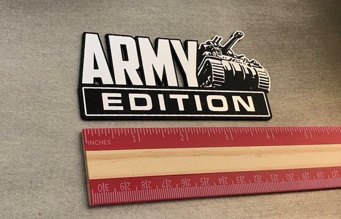 Custom ARMY EDITION Automobile Car Emblem - Etsy