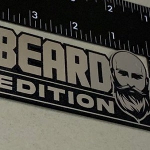 Custom BEARD EDITION Automobile Emblem (SHAVED Head) - Etsy