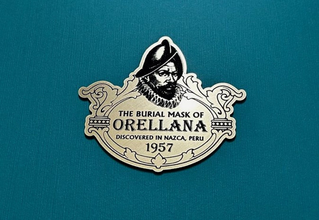 Custom MASK OF ORELLANA Display Placard Prop Indiana Jones Raiders Ark ...