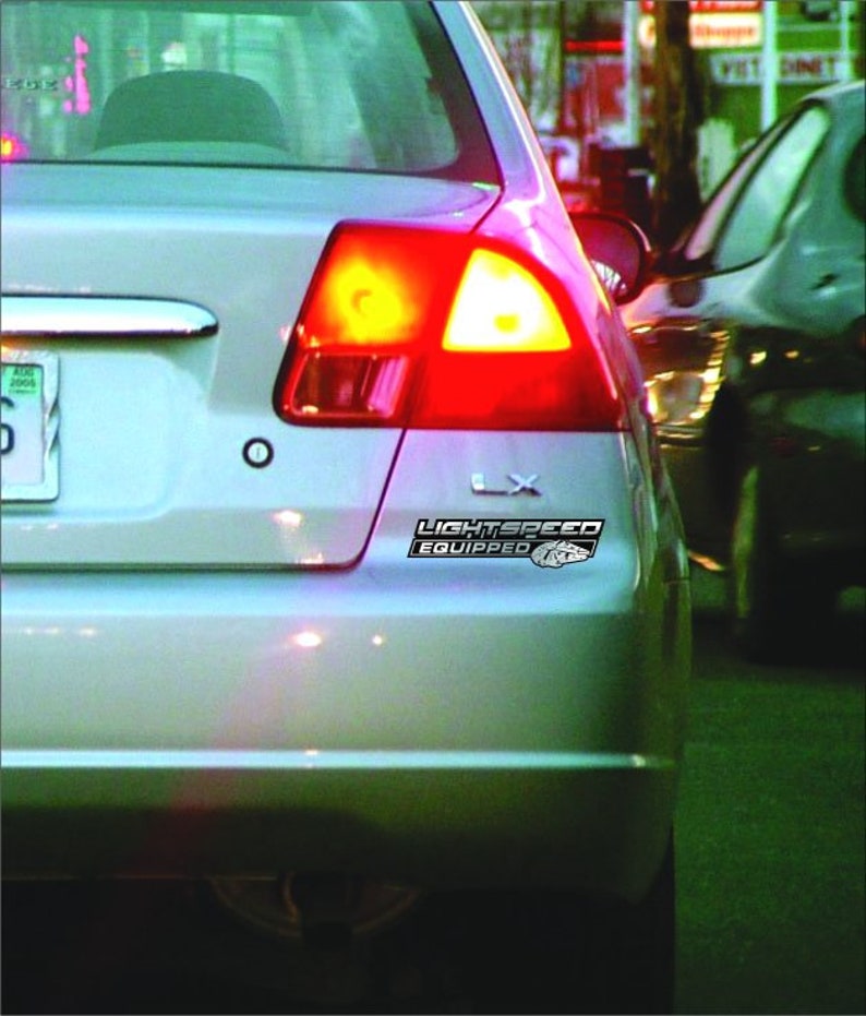 Custom LIGHTSPEED EQUIPPED Automobile Car Emblem Millennium Falcon - Etsy