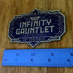 Custom INFINITY GAUNTLET Display PLACARD Prop - Etsy