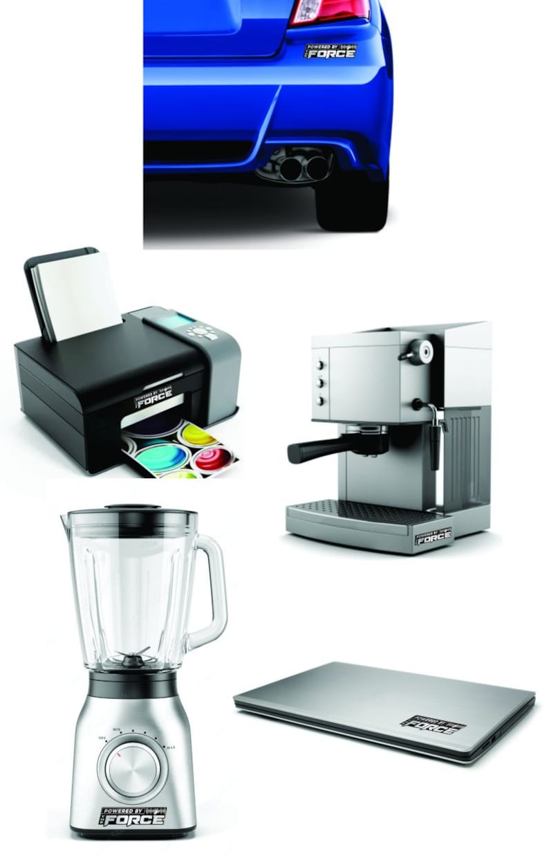 Custom POWERED by THE FORCE Automobile Car Emblem - Etsy