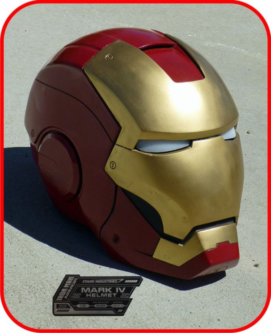 IRON MAN Mark 4 Display Name Placard for Your HELMET Armor Iv - Etsy