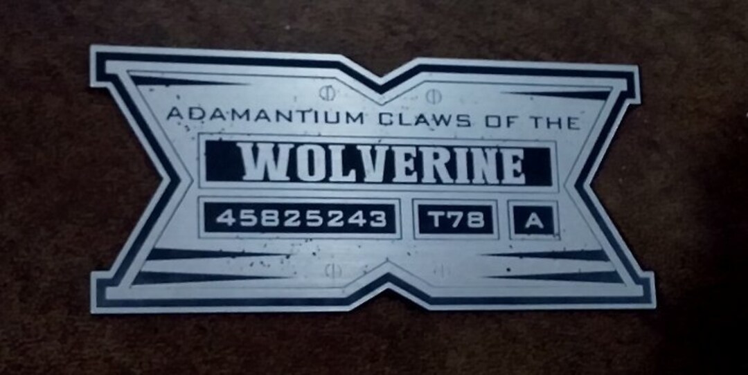 Custom WOLVERINE CLAWS Prop Display Placard Adamantium X-MEN - Etsy
