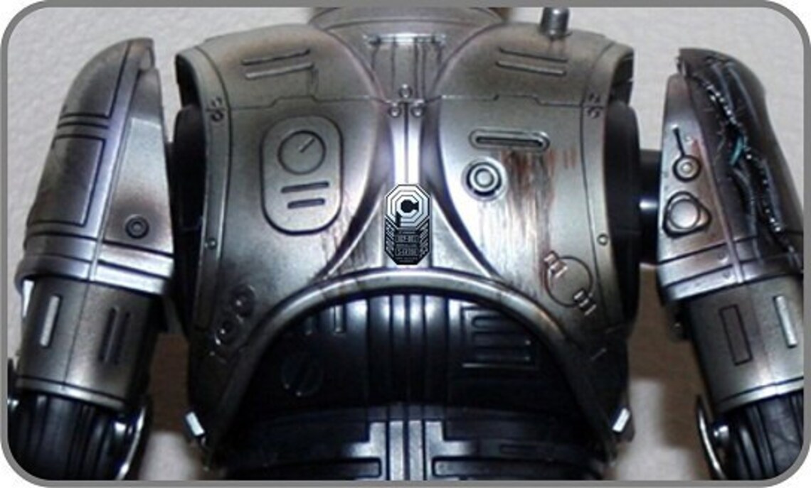 Custom ROBOCOP Serial Data Plate for Your COSTUME 1987 Helmet Armor ...