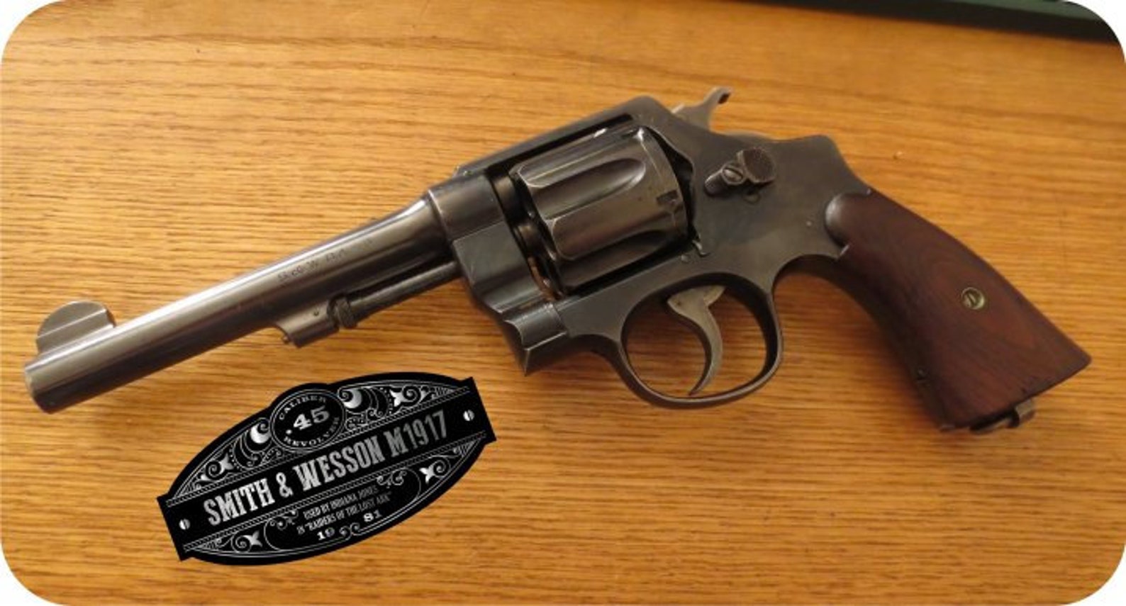 Custom SMITH & WESSON M1917 Display Placard PROP Indiana Jones - Etsy