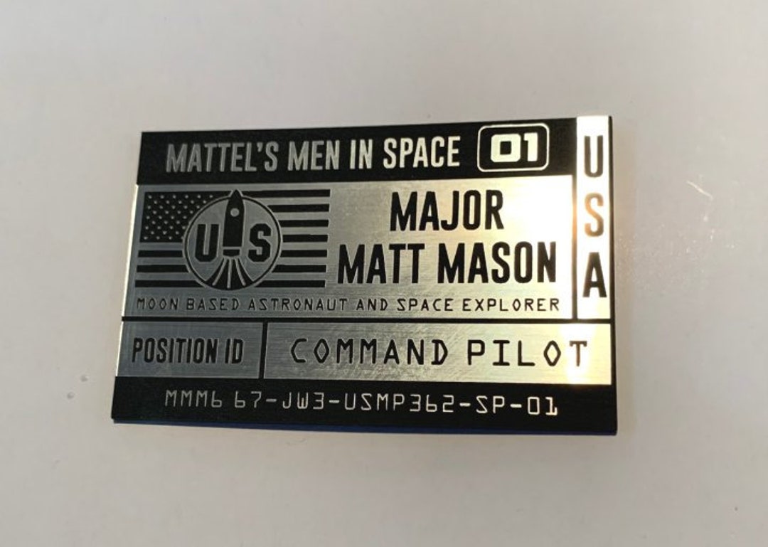 Custom MAJOR MATT MASON Specifications Placard - Etsy