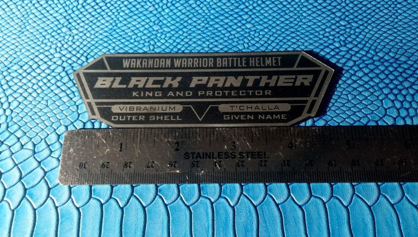 Custom BLACK PANTHER Battle Helmet Display PLACARD Prop - Etsy