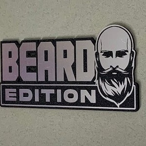 Custom BEARD EDITION Automobile Emblem (SHAVED Head) - Etsy