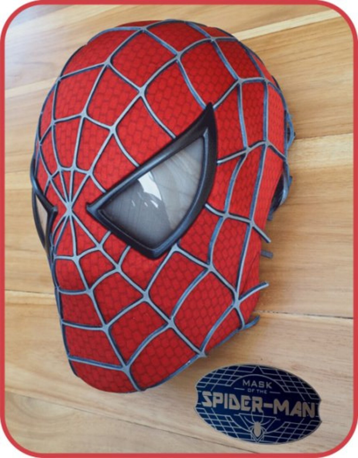 Custom SPIDER-MAN MASK Display Placard for Your Prop Cosplay Costume - Etsy