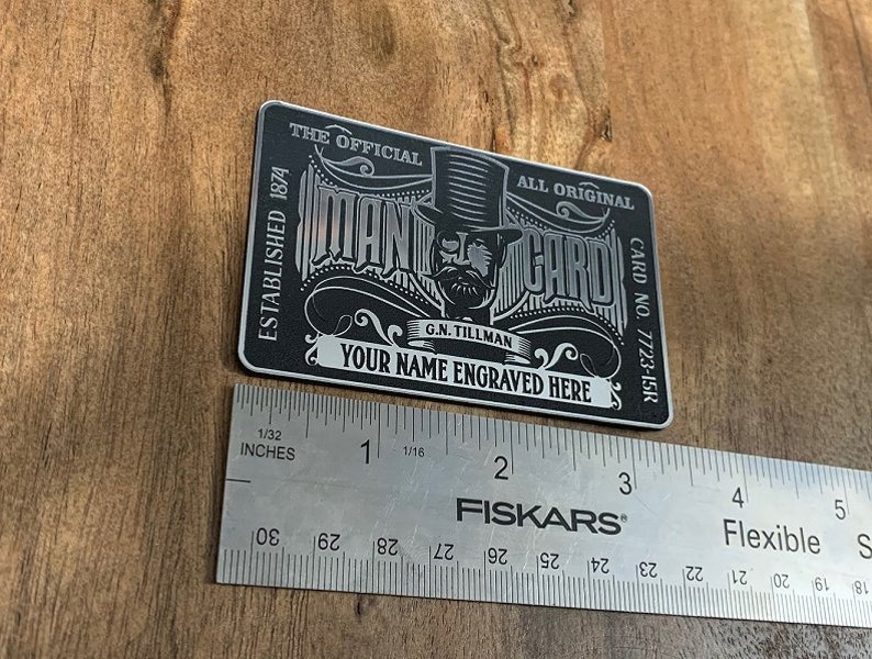 Custom Personalized INTERNATIONAL MAN CARD for Your Wallet (credit Card ...