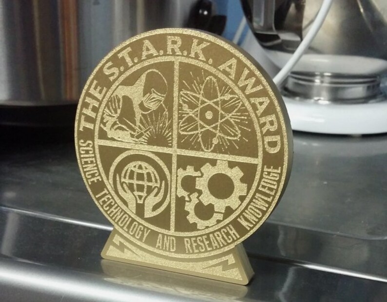 Custom STARK Award Medallion Prop IRON MAN Tony Howard - Etsy