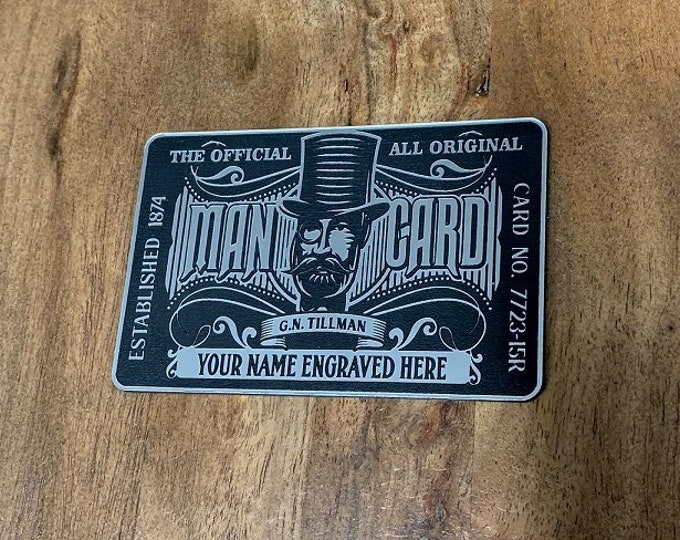 INSTANT DOWNLOAD PRINTABLE Official Man Card Hilarious Gift for That ...