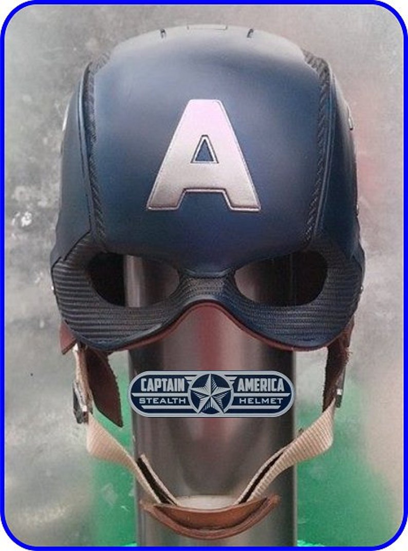 Custom CAPTAIN AMERICA Stealth HELMET Display Placard Prop Winter ...